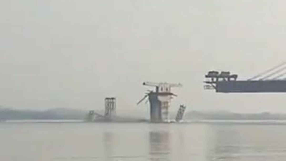 Bihar Bridge Collapse: Section Of Under-Construction Aguwani-Sultanganj Bridge Falls Into Ganga ...